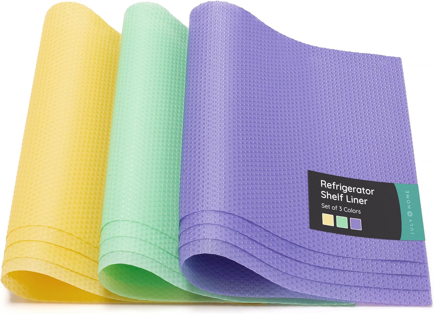 Refrigerator Mats, pack of 12, LLC/MNT/YLW